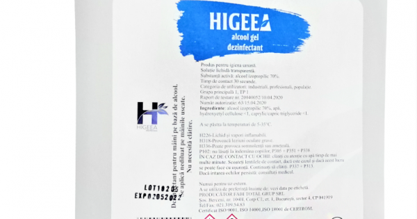 Higeea Alcool gel 5L